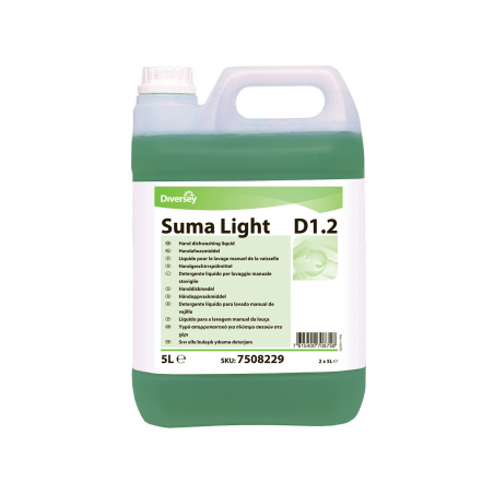 DIVERSEY Detergente líquido lavado manual Suma Light D1.2